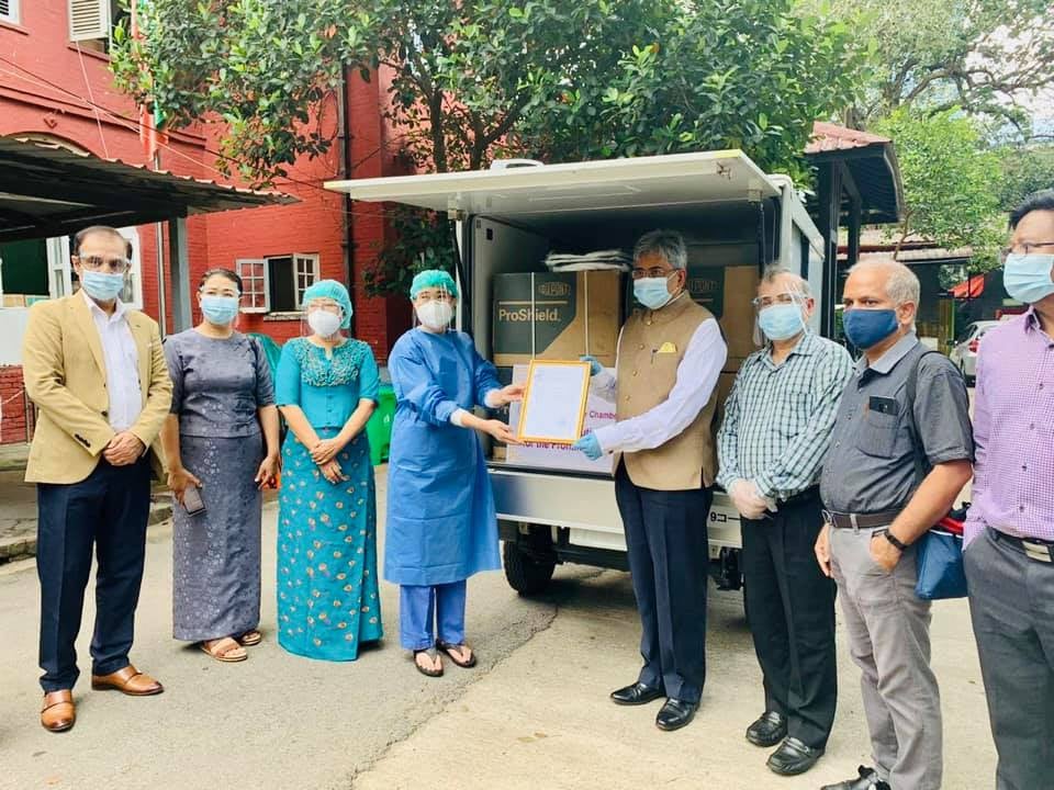 250 PPE kits given to Yangon General Hospital by IMCC | Mizzima Myanmar ...