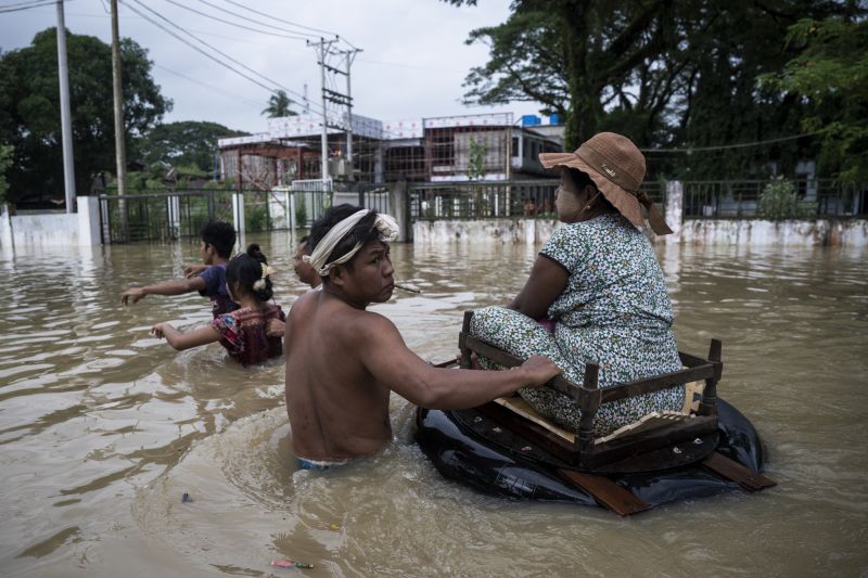 Five dead, 40,000 evacuated as monsoon floods hit Myanmar’s Rakhine and ...