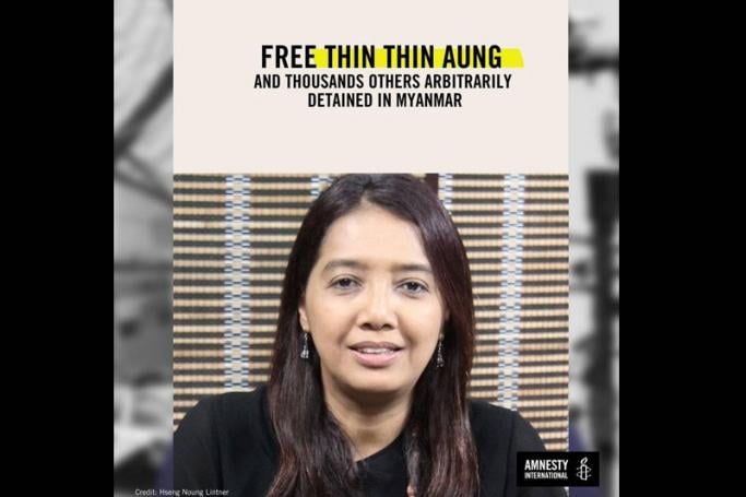 Amnesty calls for the release of human rights defender Thin Thin Aung who is facing 3 years in ...
