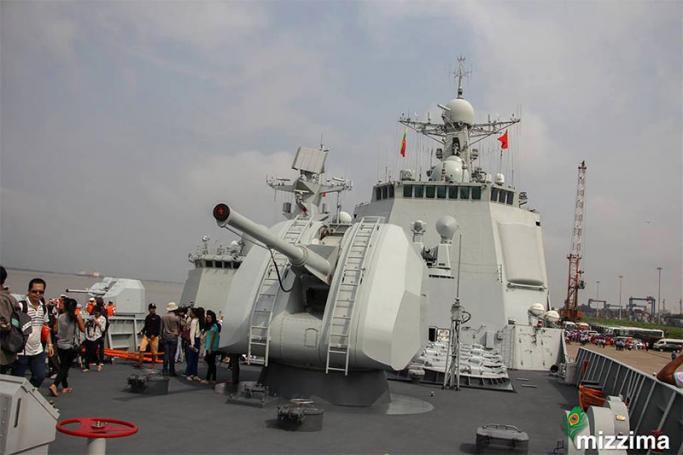 Chinese naval fleet calls at Myanmar port to enhance exchange | Mizzima ...
