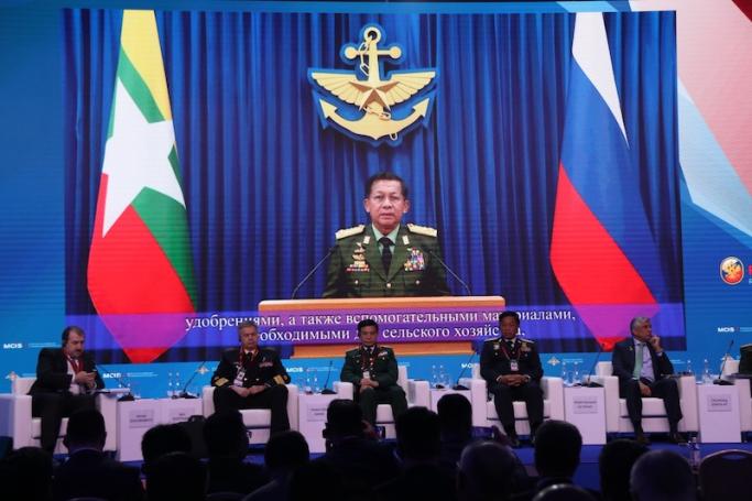 Junta chief claims Myanmar stability in international security conference in Russia | Mizzima ...
