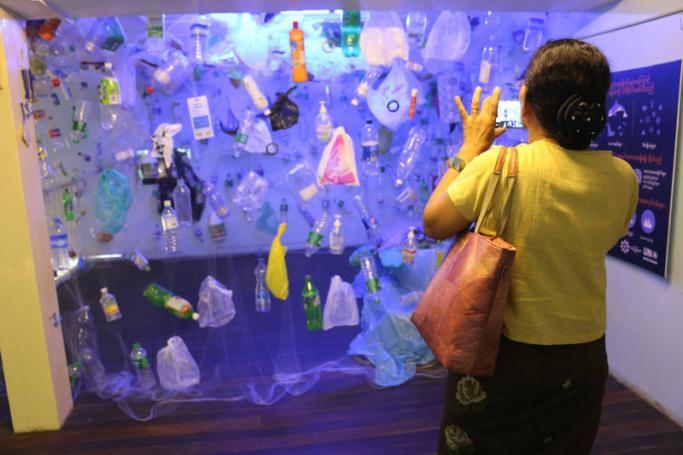 Art exhibition draws public attention to plastic pollution in waterways ...